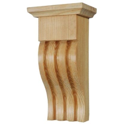 Plain Corbels shaped oak, ash and pine for wooden fire surrounds