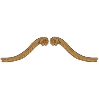 Medium Sized Swan Neck Pediment Rails - 489 - Wild Goose Carvings