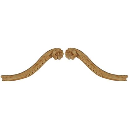 Medium Sized Swan Neck Pediment Rails - 489 - Wild Goose Carvings